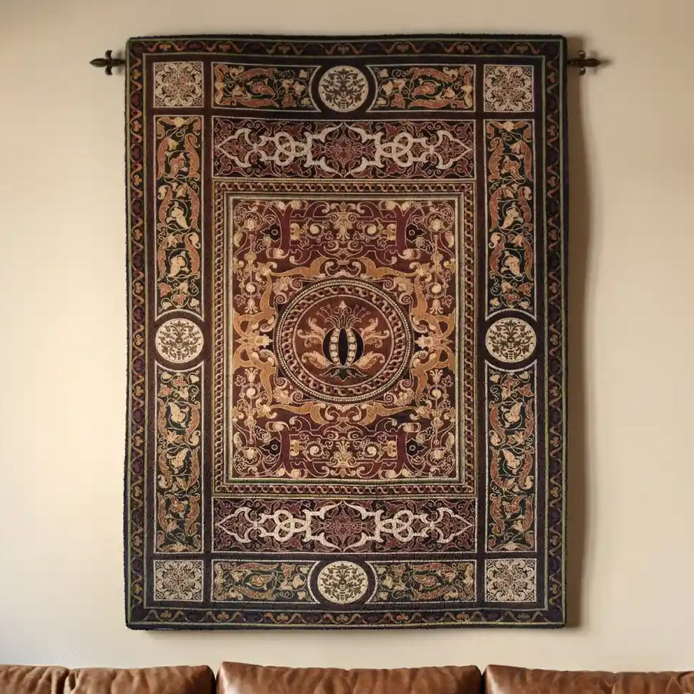 Monogram Wall Tapestry | Personalized Woven Cotton Art