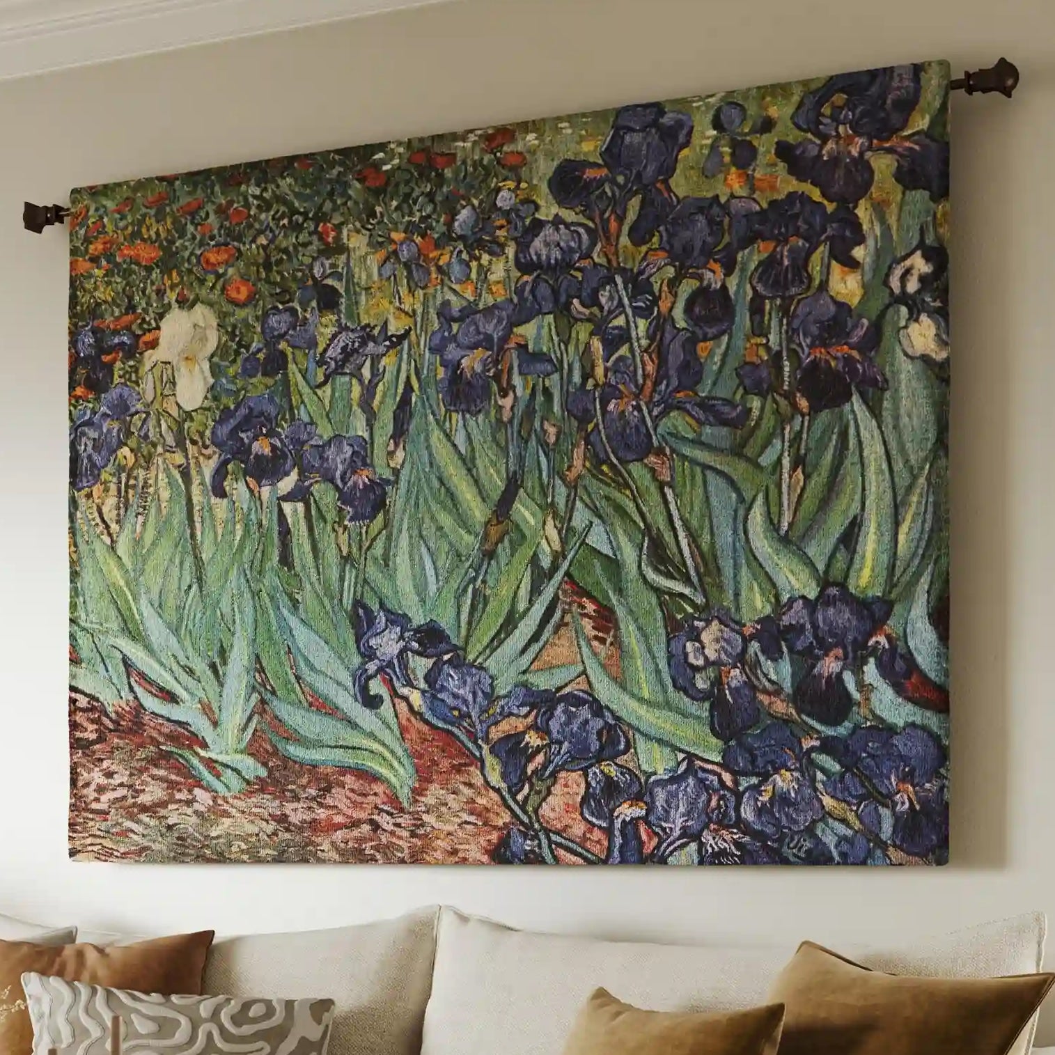 Irises By Van Gogh Wall Tapestry Quality Tapestries Inc