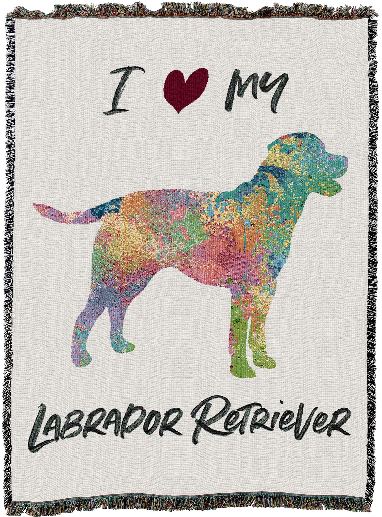 Splash Labrador Retriever Throw – Quality Tapestries Inc.