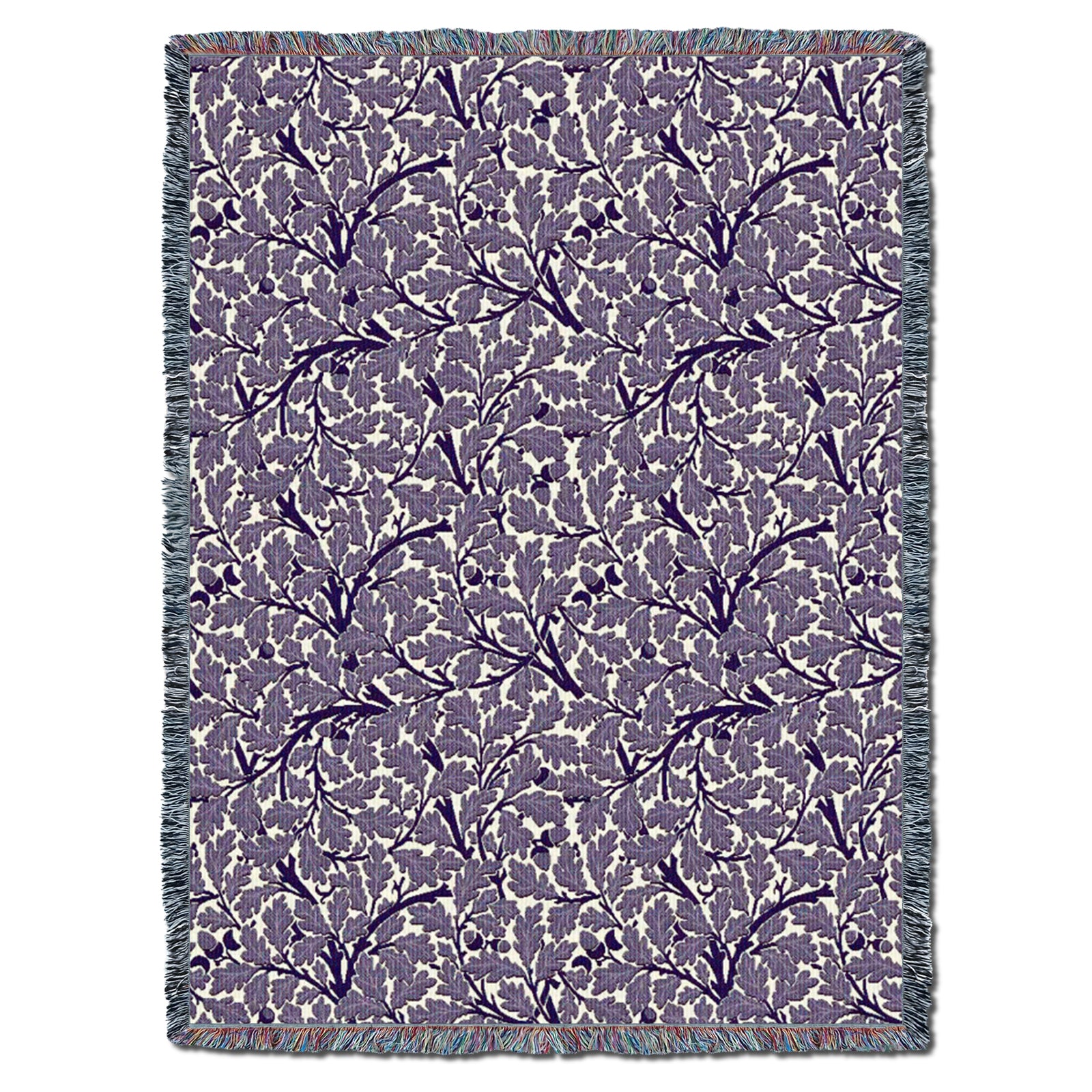 William Morris Oak Tree Purple XL Throw – Quality Tapestries Inc.