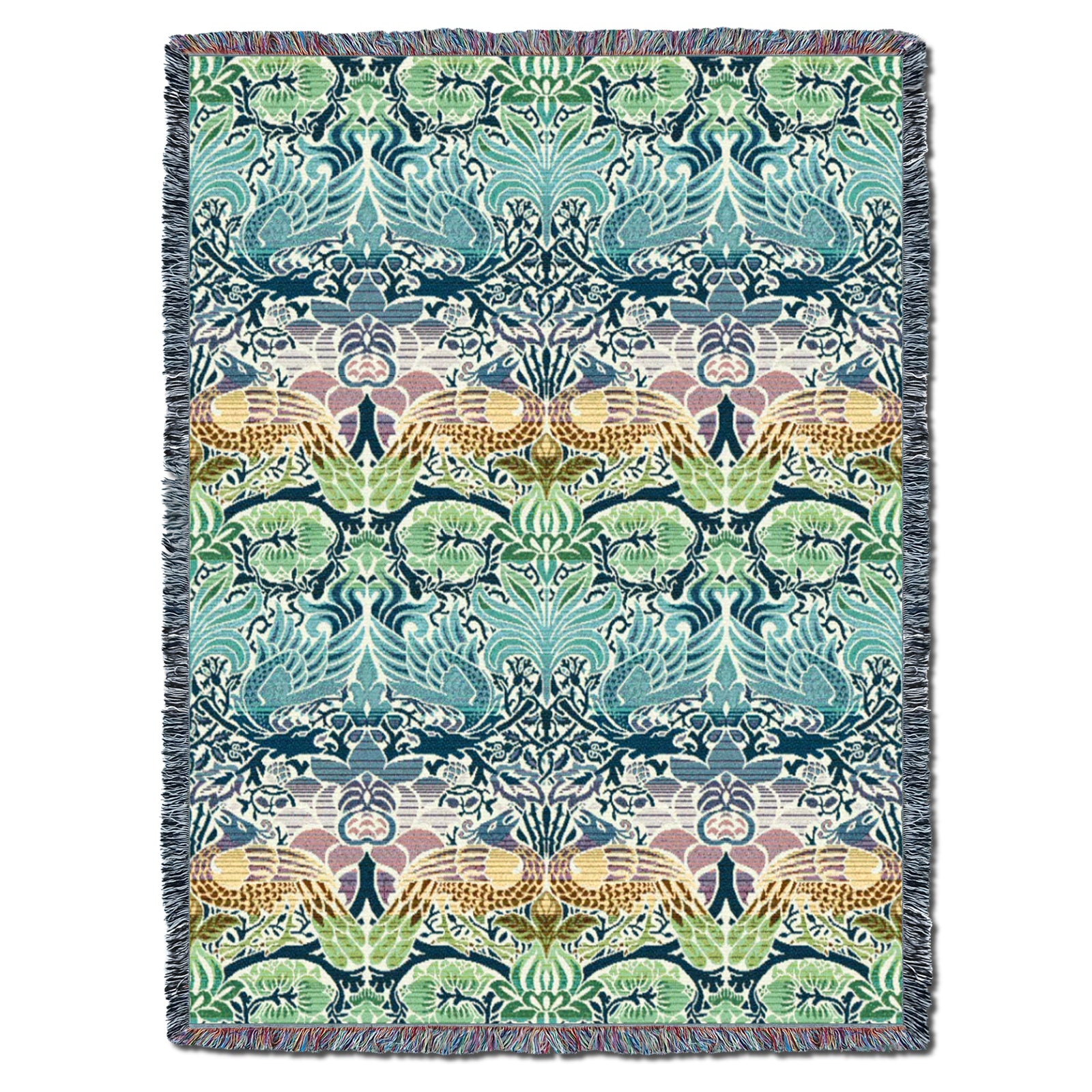 William Morris Dragon And Peacock Pastel XL Throw