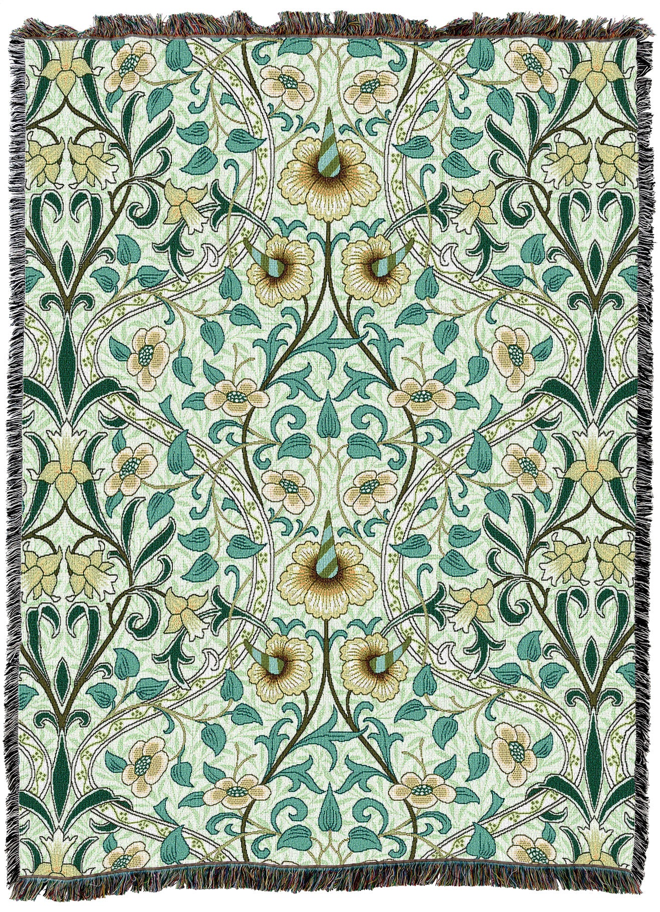 William Morris Daffodil Meadow Throw – Quality Tapestries Inc.