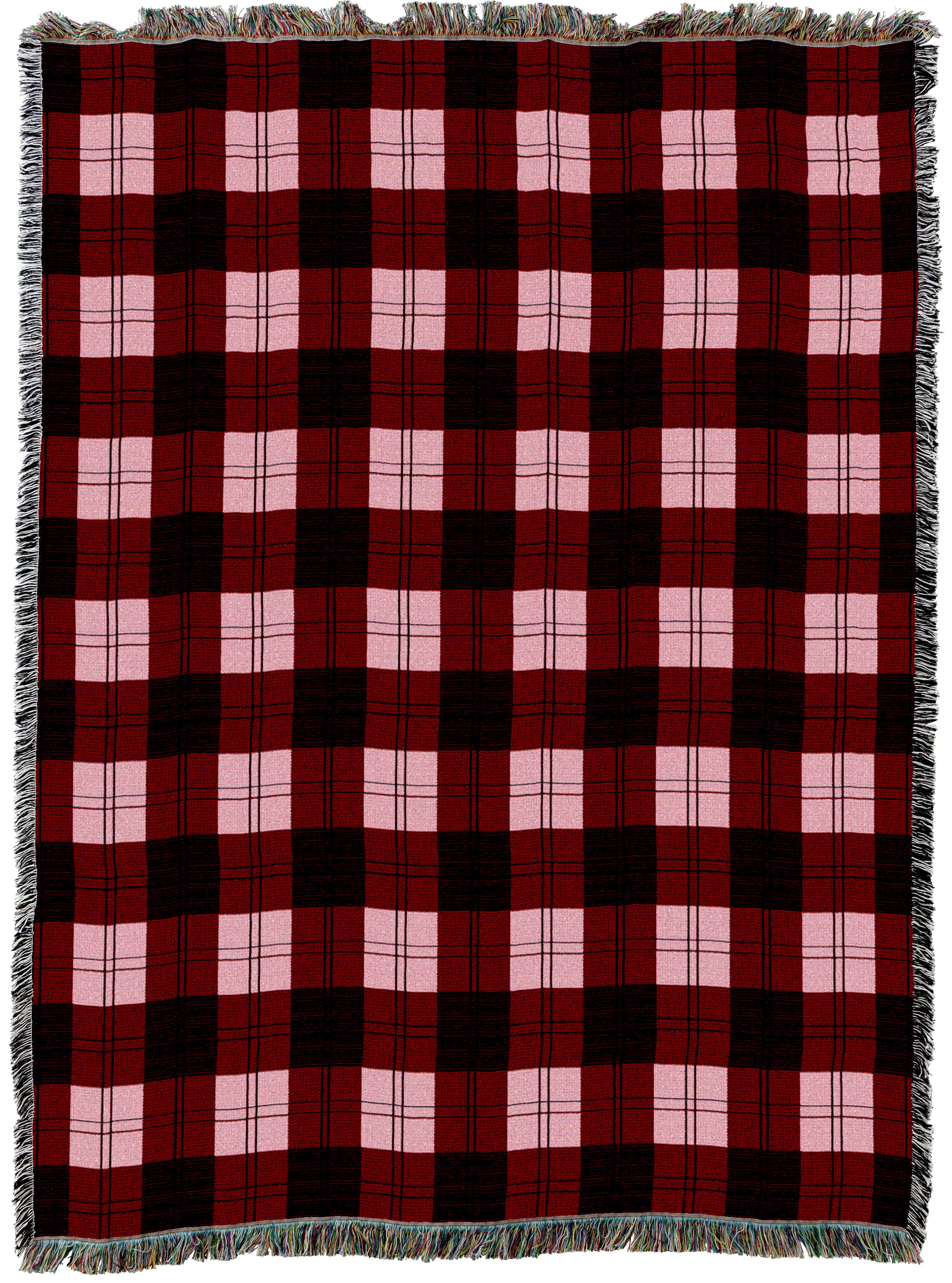 Stylish Watermelon Plaid Throw | Ideal for Home Comfort