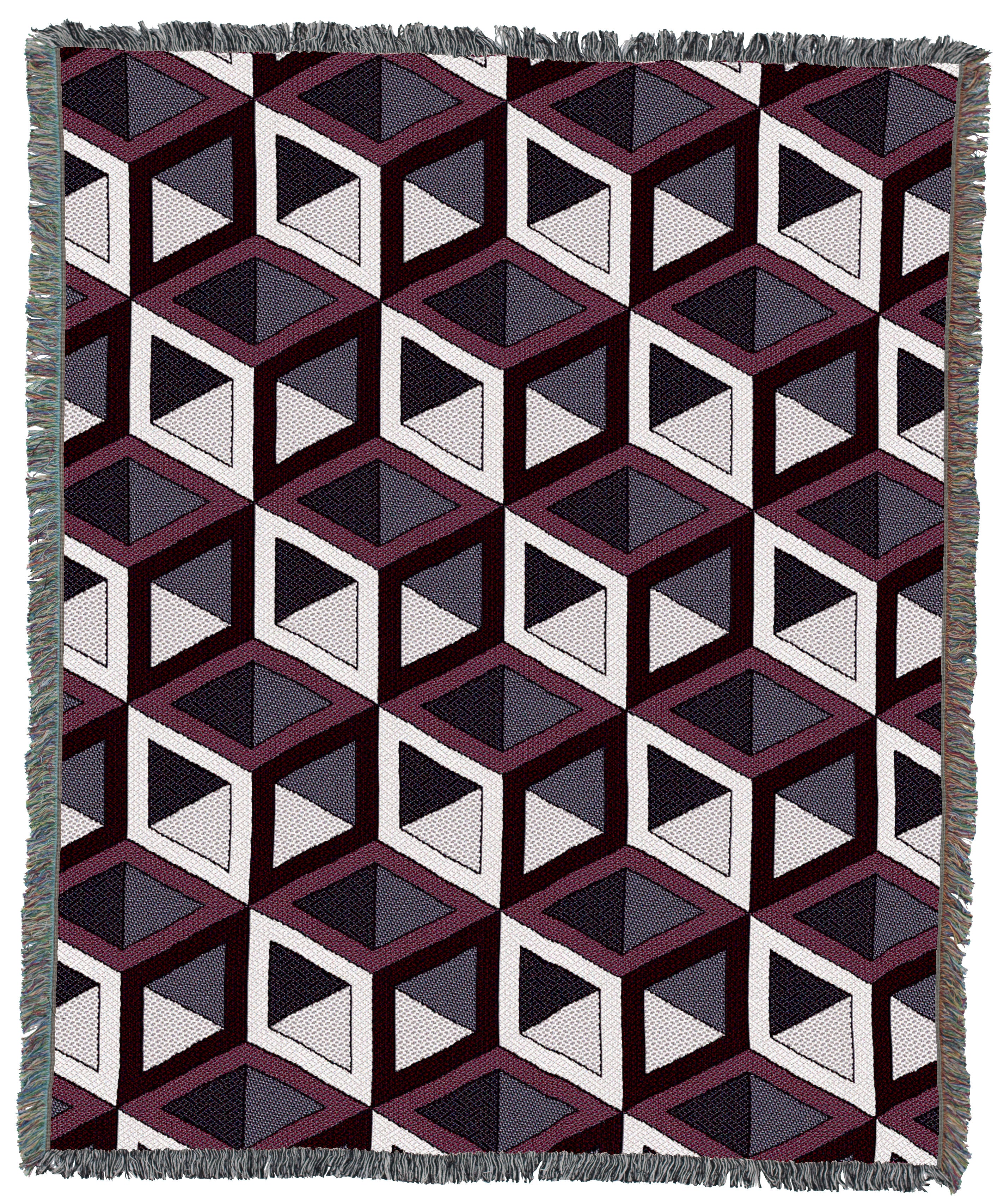 Blocks Red 60x50 Throw