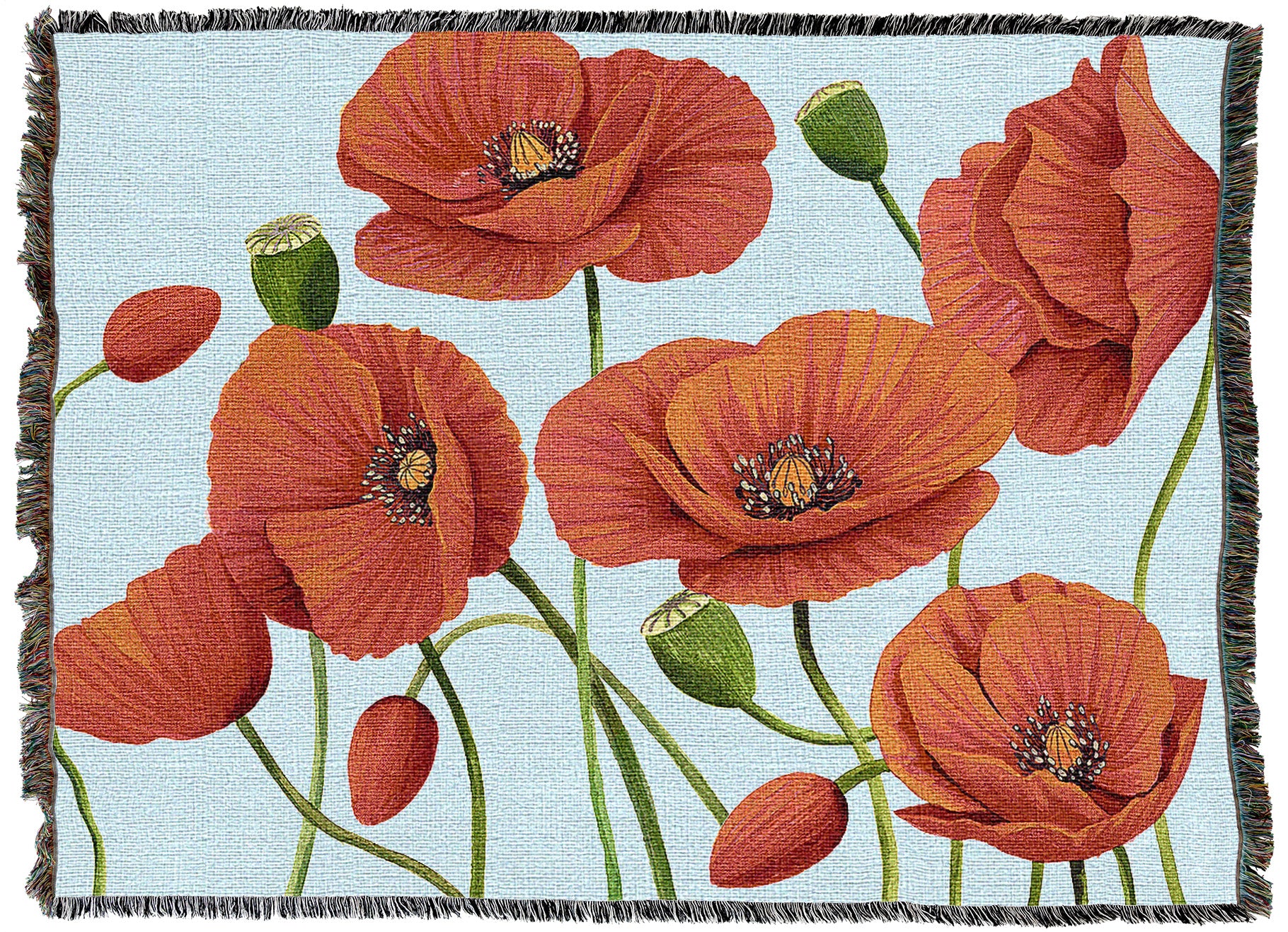 Poppy Topple Throw